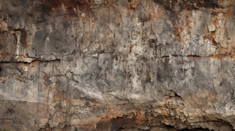 Wall Textures from Prehistoric Caves Stock Illustration - Illustration ...