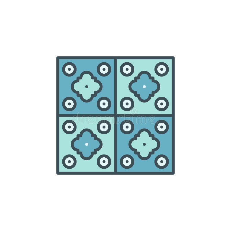 Tile Vector Outline Icons Set - Ceramic Tiles Linear Symbols Stock ...