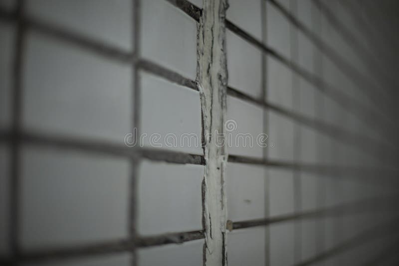 Wall of Tiles. Tiles in Cladding of Building Stock Image - Image of ...