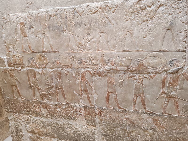 Wall in the Tomb. Pyramid of Djosser Complex Stock Image - Image of ...