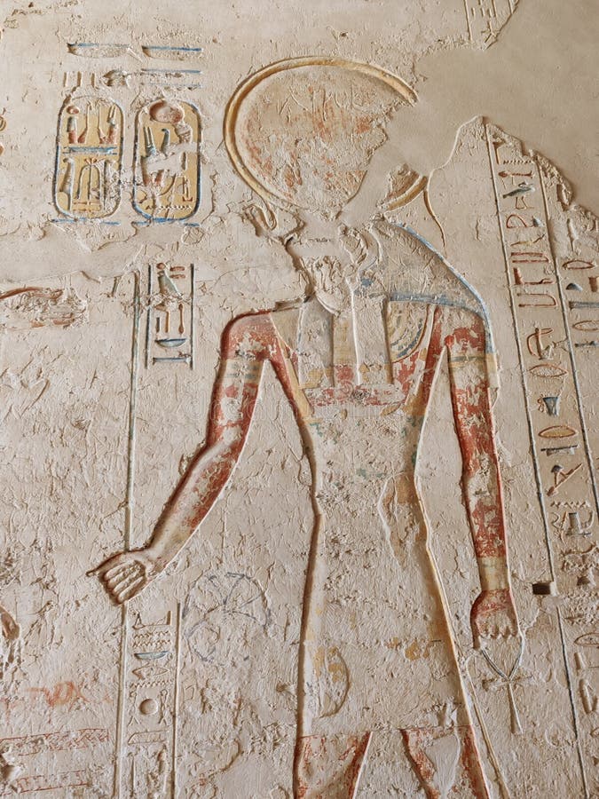 Wall in the Tomb of Ramses IV. KV 2 Stock Image - Image of temple ...