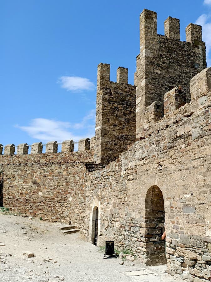 Wall and Towers of Italian City Stock Image - Image of city, chapel ...