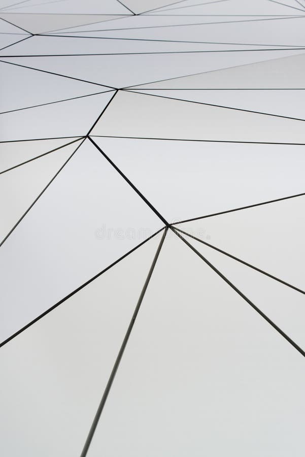 Wall of triangular panels stock photo. Image of design - 76536488