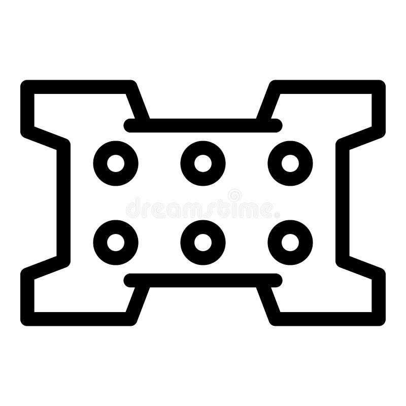 Wall Tv Control Icon Outline Vector. Vesa Mount Stock Vector ...