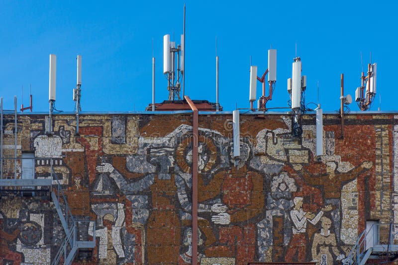 Wall USSR stock photo. Image of facade, dirty, 1980, interior - 77100914