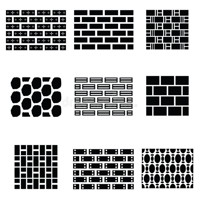 Wall vector icon stock vector. Illustration of pattern - 102701125