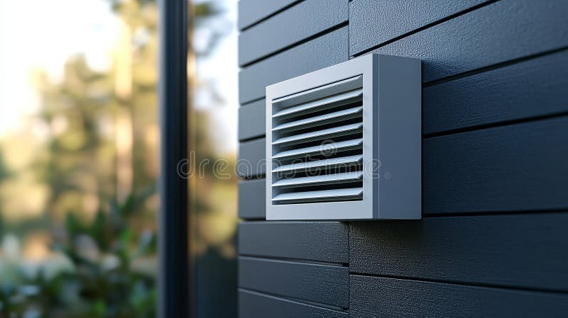 Wall Vent on Modern Exterior for Air Circulation. Stock Photo - Image ...