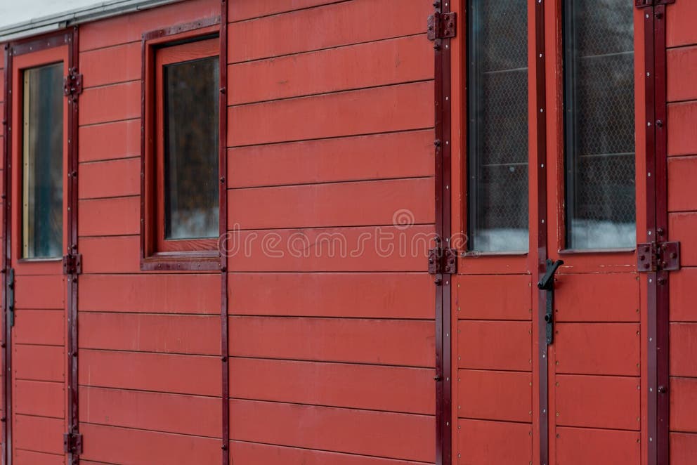 Wall of an Vintage Postal Boxcar Stock Image - Image of boxcar, plank ...