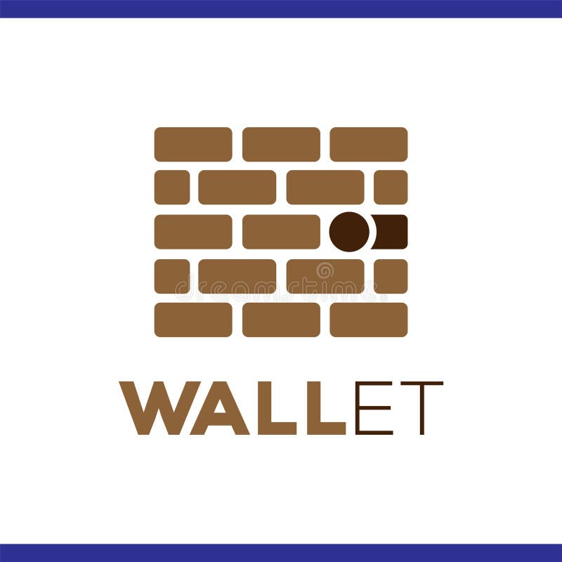 Wall and Wallet Logo Vector Icon Template Stock Vector - Illustration ...