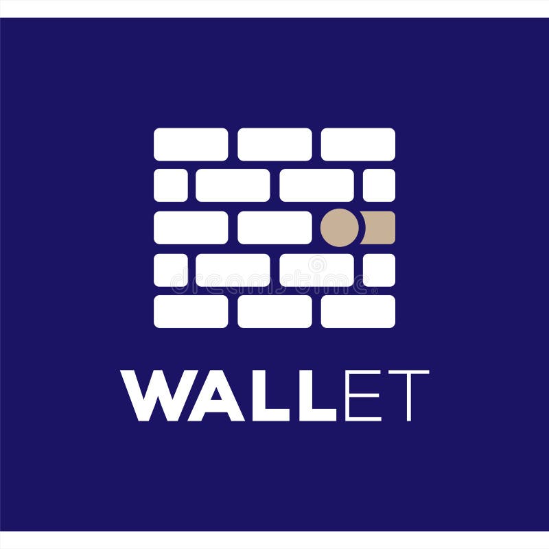 Wall and Wallet Logo Vector Icon Template Stock Vector - Illustration ...