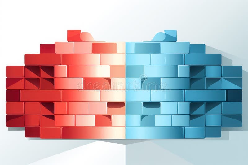 A Wall Walling ,flat Animation for Textbook, Colors Shades of Light ...