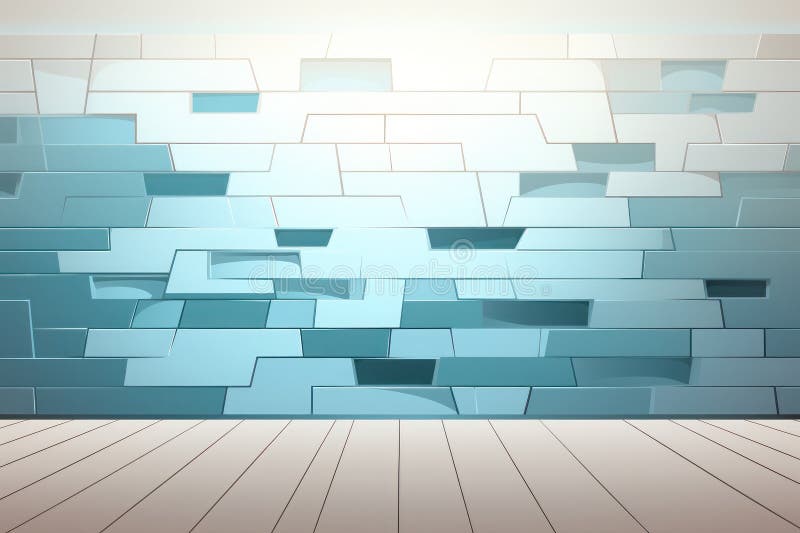 A Wall Walling ,flat Animation for Textbook, Colors Shades of Light ...