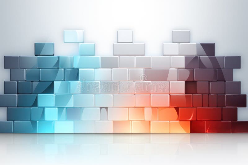 A Wall Walling ,flat Animation for Textbook, Colors Shades of Light ...