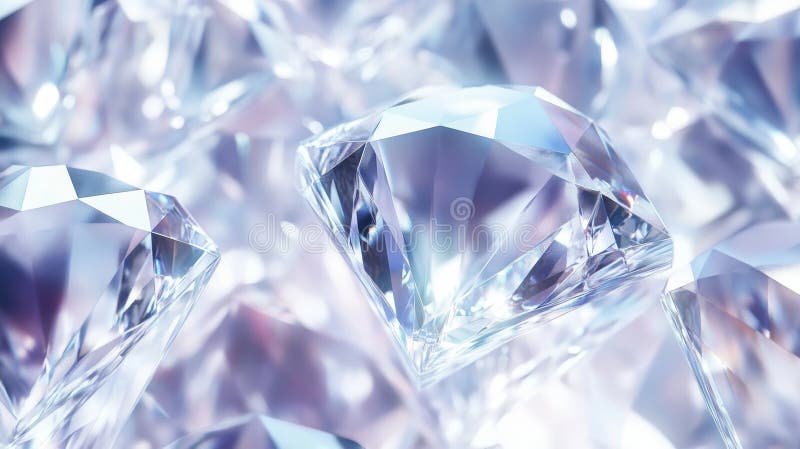 Wall Wallpaper 3D in Polygons with Glass Surfaces. 3D Render in ...