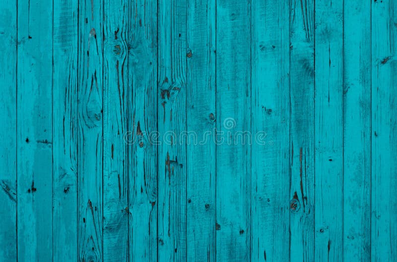 The Wall Was Built of Boards Painted with Blue Paint Stock Photo ...