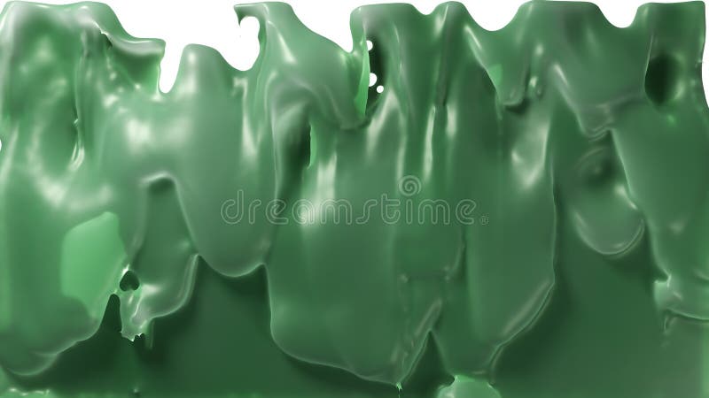 Wall of Wax with Jade Colors Pattern Melting on White Stock Image ...