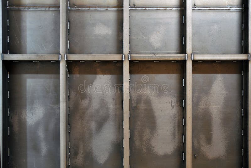 The Wall of a Welded Metal Container Stock Image - Image of building ...