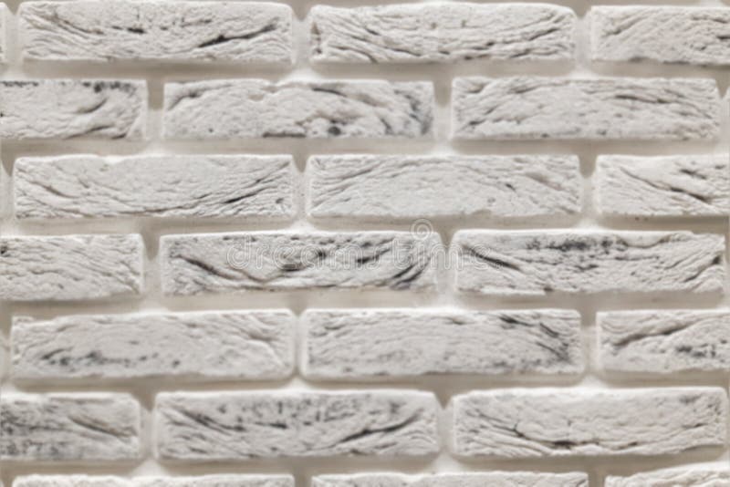 Wall White Brick Construction Shop Background Blurred Stock Photo ...