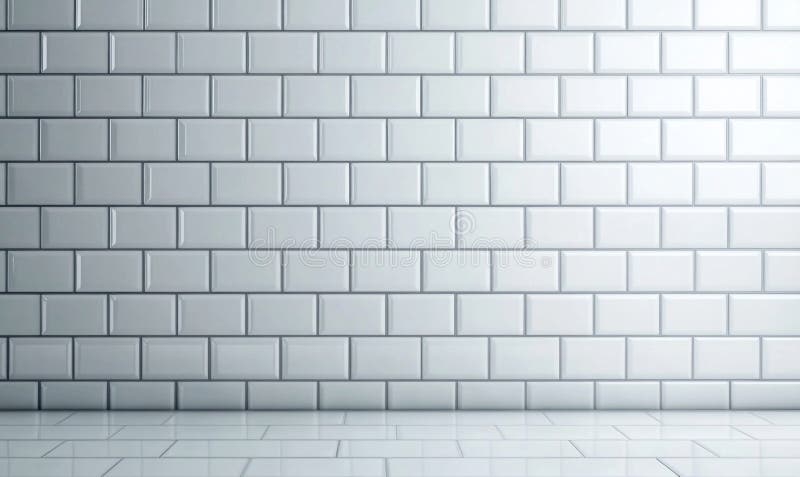 A Wall of White Square Ceramic Tiles Creates a Clean and Versatile ...