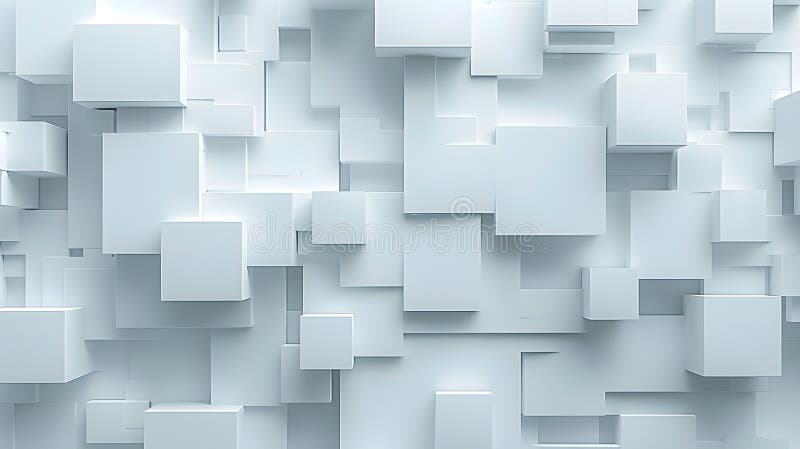 A Wall of White Squares Stacked on Top of Each Other Stock Photo ...