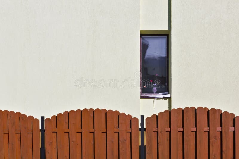 Wall, window, fence stock image. Image of wall, house - 23682489
