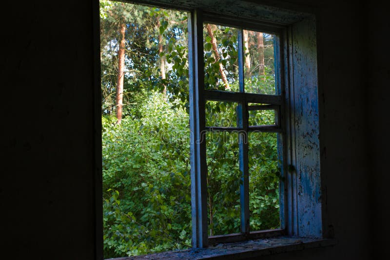 The Wall and Window of an Old Farmhouse Inside Stock Image - Image of ...