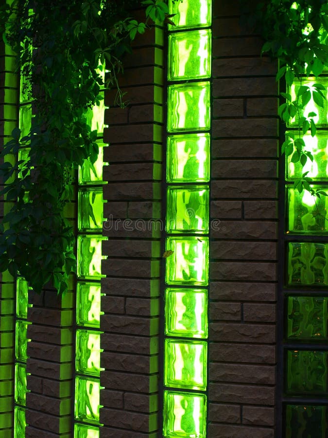 Wall and Windows Nightclub with Vines Stock Image - Image of decorate ...