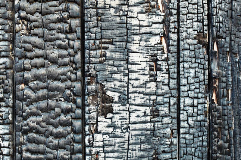 Wall of Wooden Building Damaged by Fire Stock Photo - Image of material ...