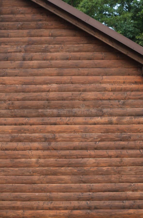 The Wall of the Wooden House Stock Image - Image of facade, house ...