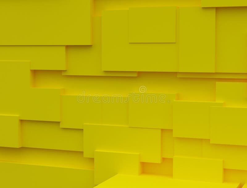 Yellow Blocks stock illustration. Illustration of pattern - 190746