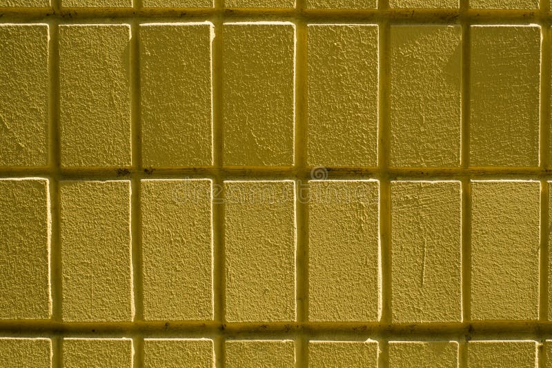 Wall of Yellow Bricks or Blocks. Stock Image - Image of colored, wall ...