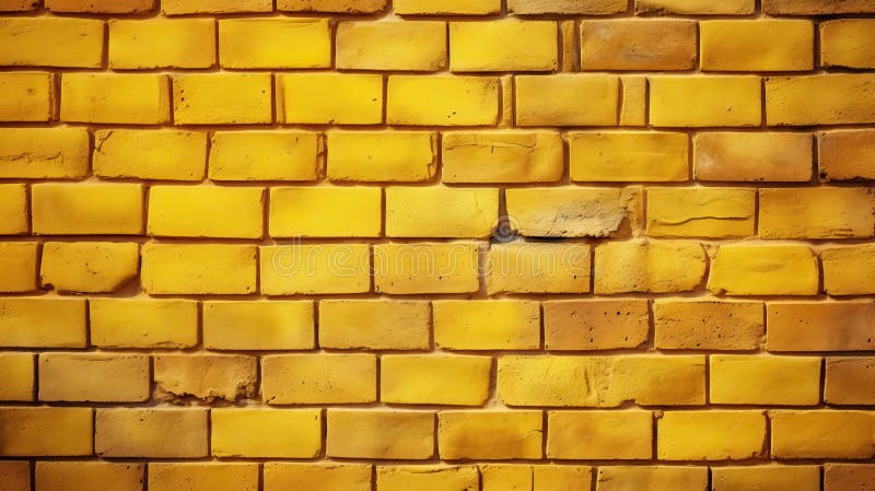 Wall yellow bricks stock illustration. Illustration of vibrant - 324837470
