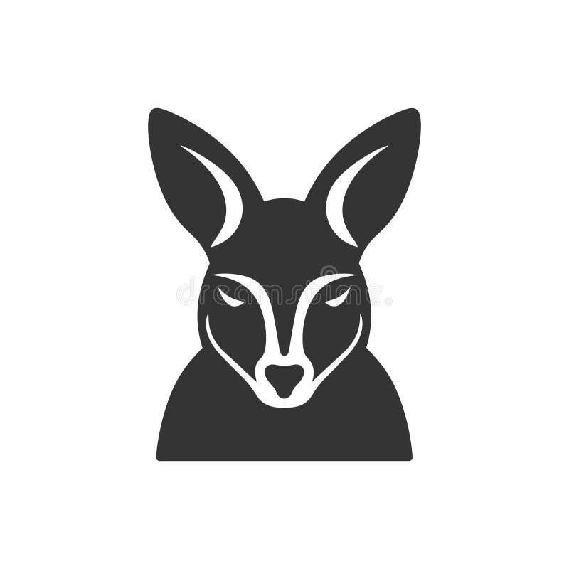 Wallaby icon stock vector. Illustration of mammal, symbol - 293140302