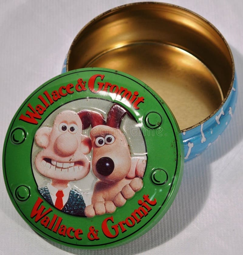 Wallace and Gromit Tin stock photo. Image of cake, ceramic - 222534346