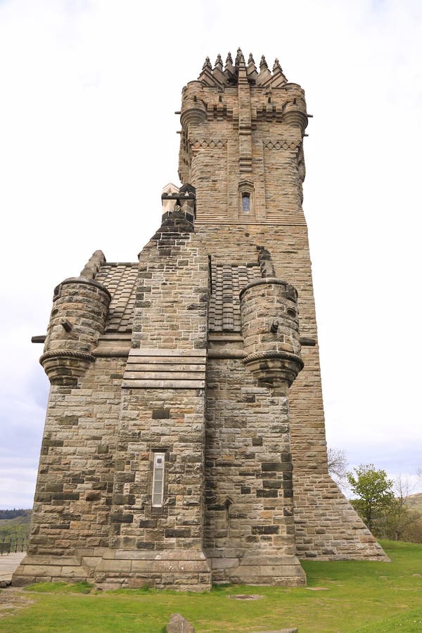 Wallace Monument in Stirling Seen from the Side Editorial Image - Image ...