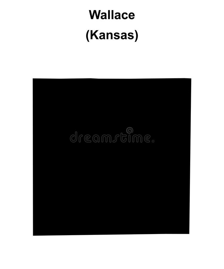 Wallace outline map stock vector. Illustration of icon - 361549699