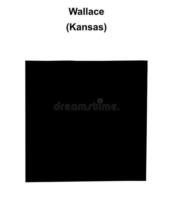 Wallace outline map stock vector. Illustration of icon - 361549699