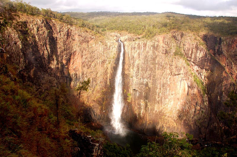 Wallaman Falls stock image. Image of queensland, green - 12994113