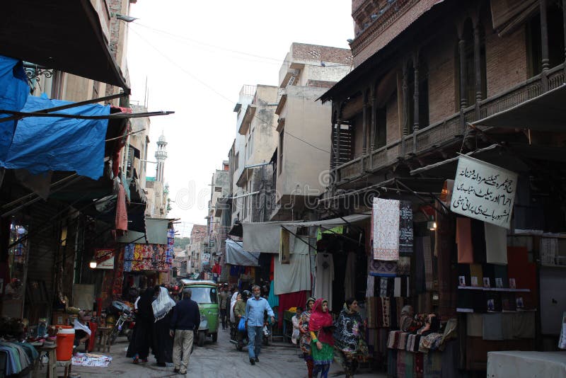 Cultural Shopping Streets Walled City Lahore Editorial Photography ... Cultural Shopping Streets Walled City Lahore Editorial Photography ...