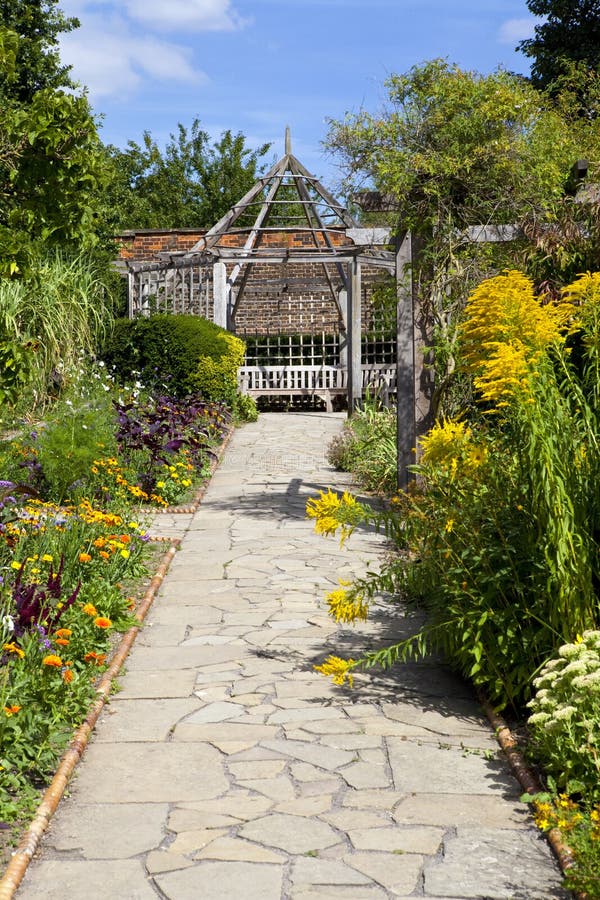 The Walled Garden in Brockwell Park, Brixton. Stock Image - Image of ...