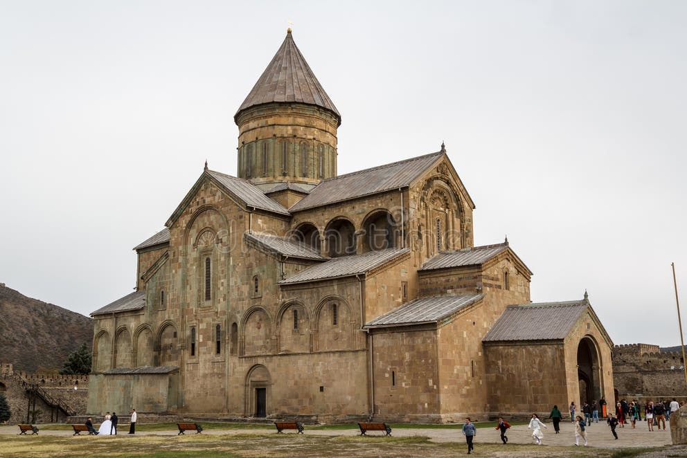 Walled Monastery of Mtskheta Editorial Photography - Image of caucasian ...