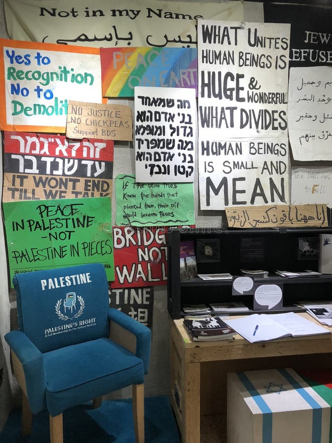 Bethlehem, Palestine - 1 August 2024 Editorial Image - Image of signage ...