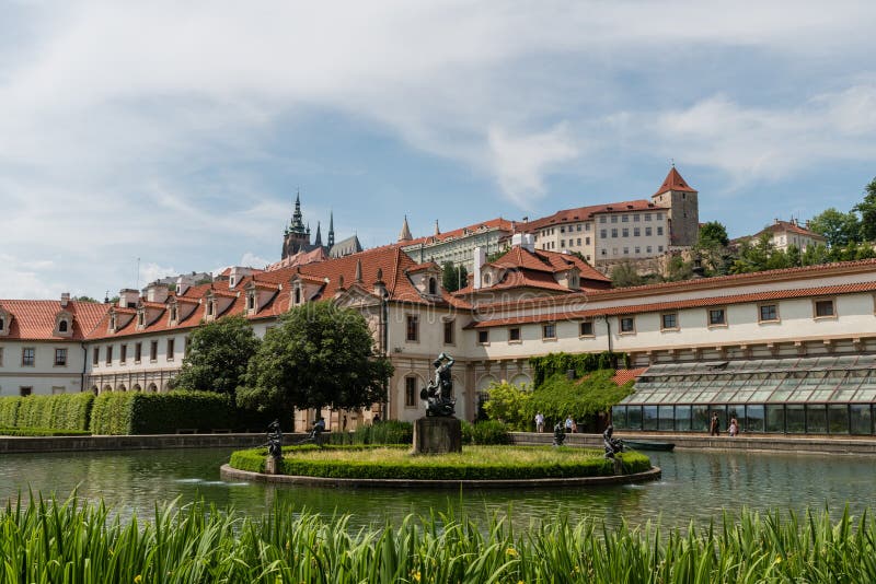 Wallenstein Palace Gardens In The Summer, Prague Editorial Photo ...