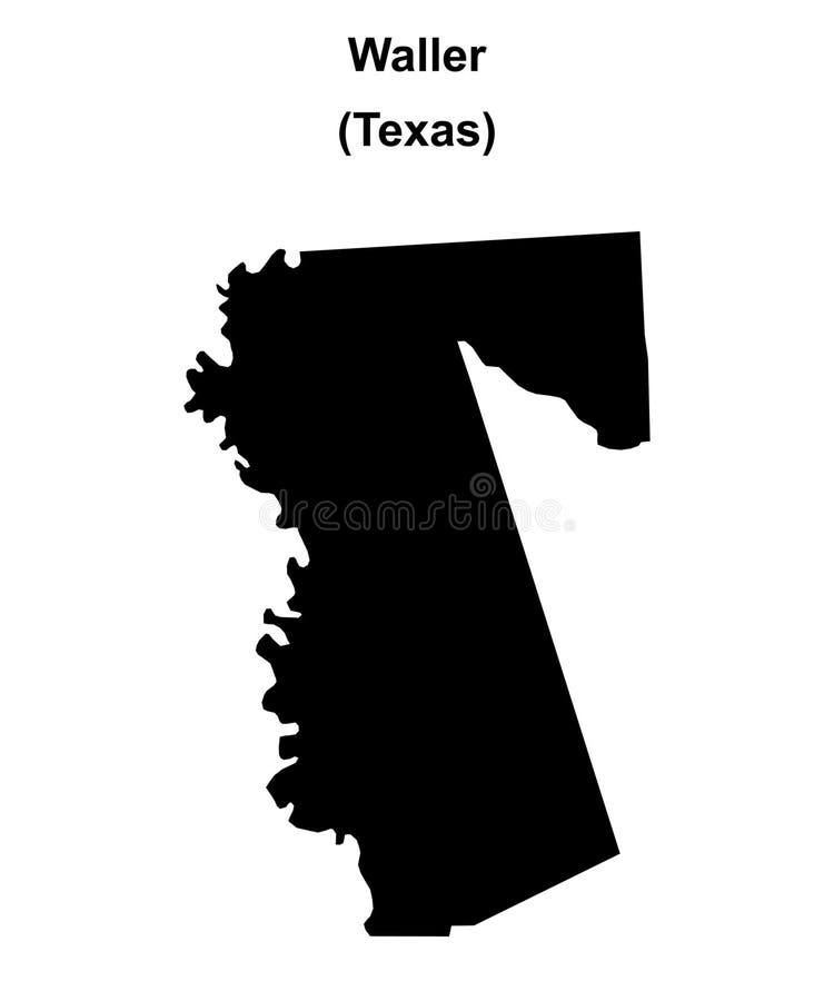 Waller Outline Map Stock Illustrations – 9 Waller Outline Map Stock ...