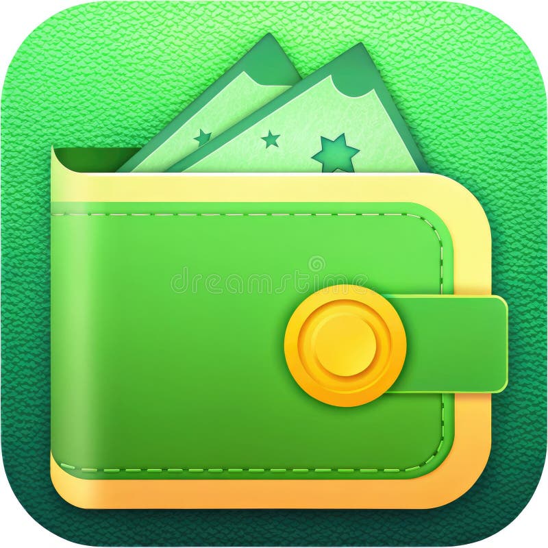 Wallet Application Icon Featuring Islamic Design Elements for Banking ...