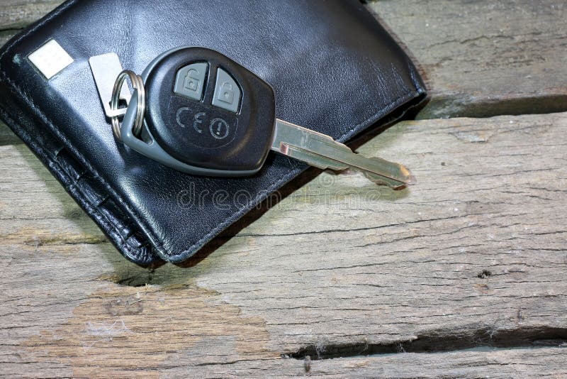 Wallet and car key stock image. Image of card, wallet - 66865819