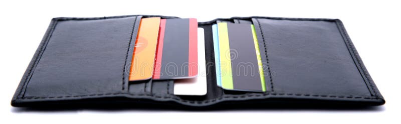 Wallet with cards stock image. Image of folded, discount - 31196459