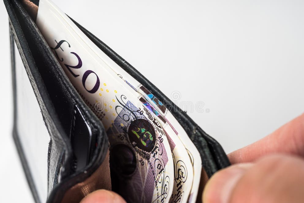 Wallet with cash notes editorial image. Image of full - 74875065