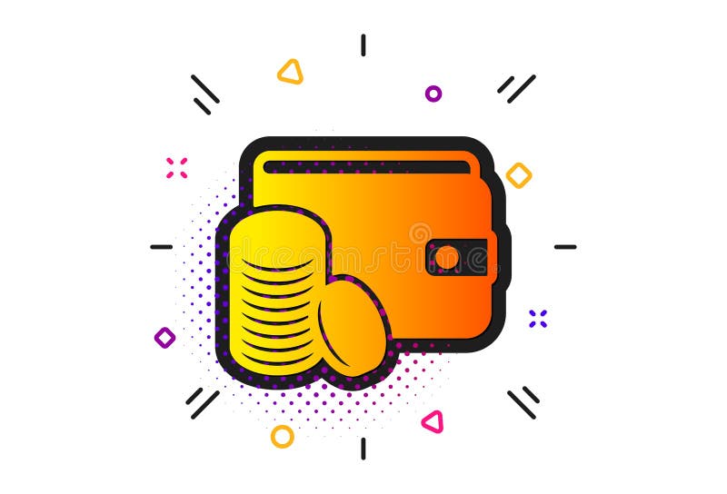 Wallet with Coins Icon. Cash Money. Vector Stock Vector - Illustration ...