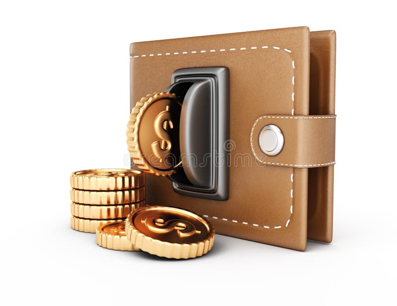 Wallet Icon stock vector. Illustration of dollars, isolated - 21905210